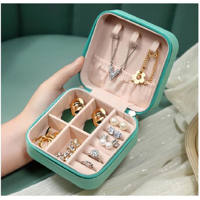 Mini Joyero Organizador Portatil Multiusos con Cierre GENERICO ...