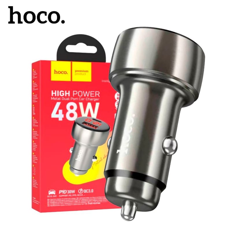 Cargador Para Auto Coche De Carga Rápida Hoco Z50 de 48w HOCO | falabella.com