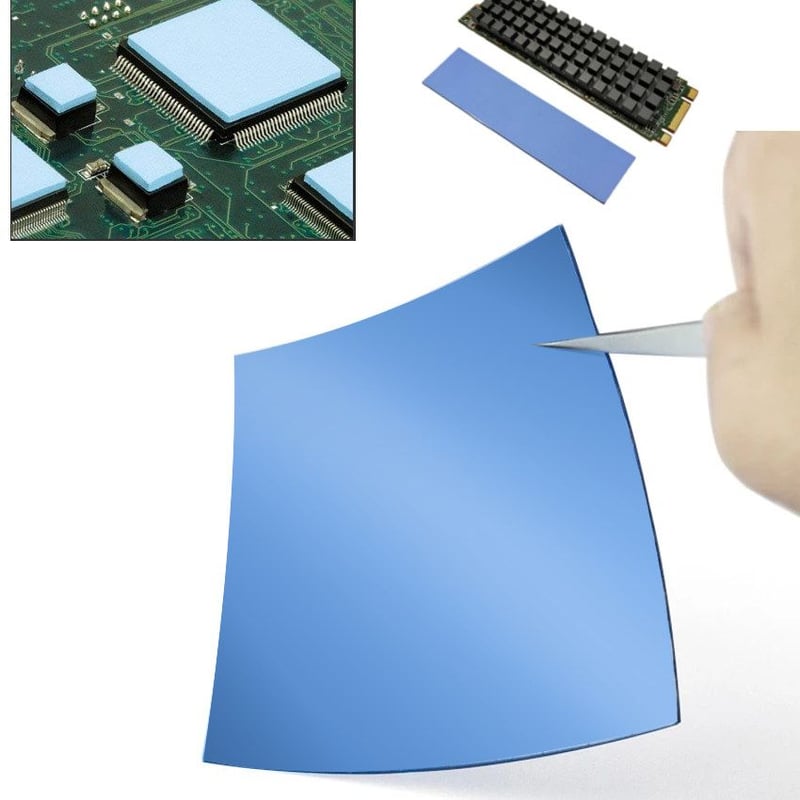 Disipador Calor Térmico Thermal Pad 1mm P Chips Ssd M2 Gpu GENERICO ...