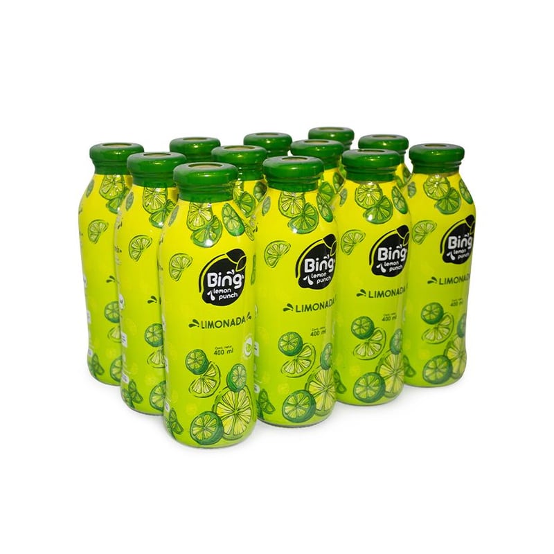 Bebida con Jugo de Limón x 400 ml x 12 unidades BING LEMON PUNCH ...