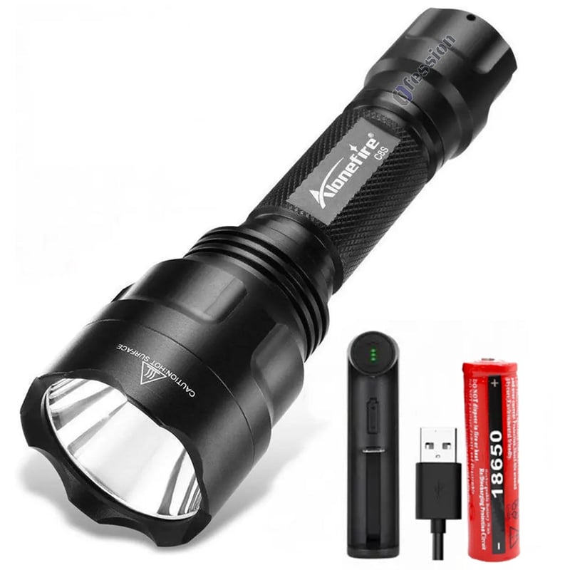 Linterna Táctica Profesional Super Potente 300m de largo alcance ...