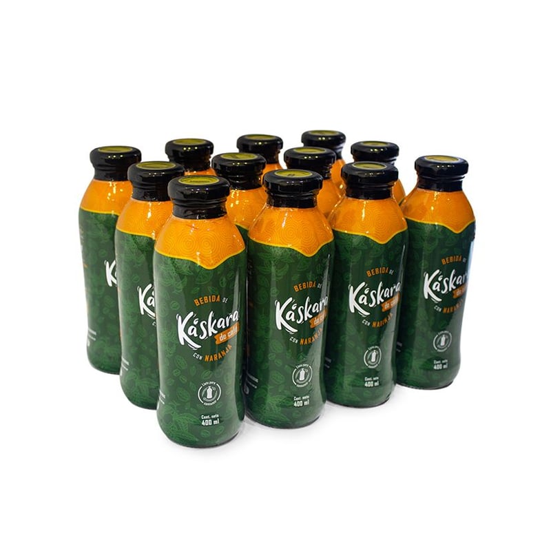 Bebida a Base de Cáscara de Café y Naranja x 400 ml x 12 unidades ...