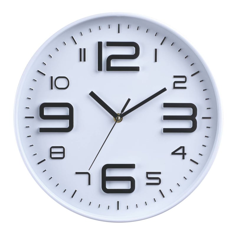 Reloj Big Number Blanco 30cm | Sodimac Falabella