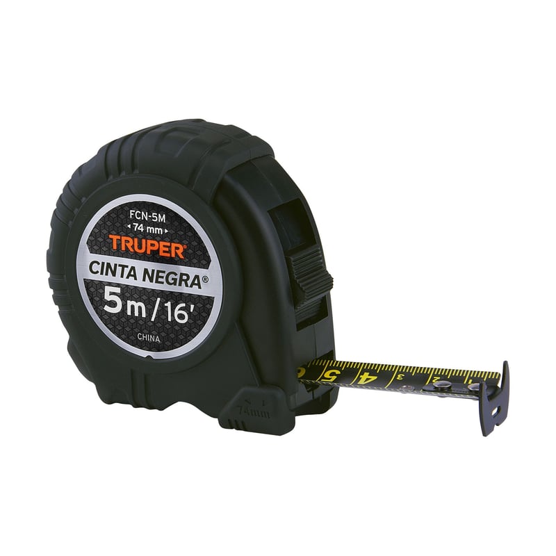 Wincha cinta negra 5 m cinta 19 mm Truper TRUPER | falabella.com