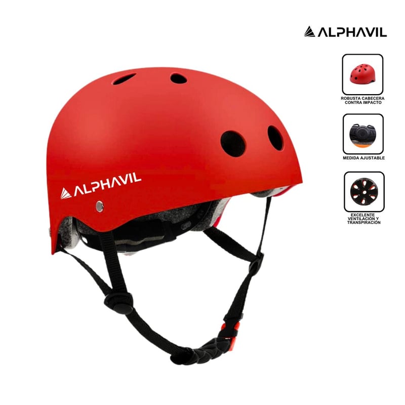Casco para Bicicleta Road X1 Alphavil ADB200014 Rojo ALPHAVIL ...