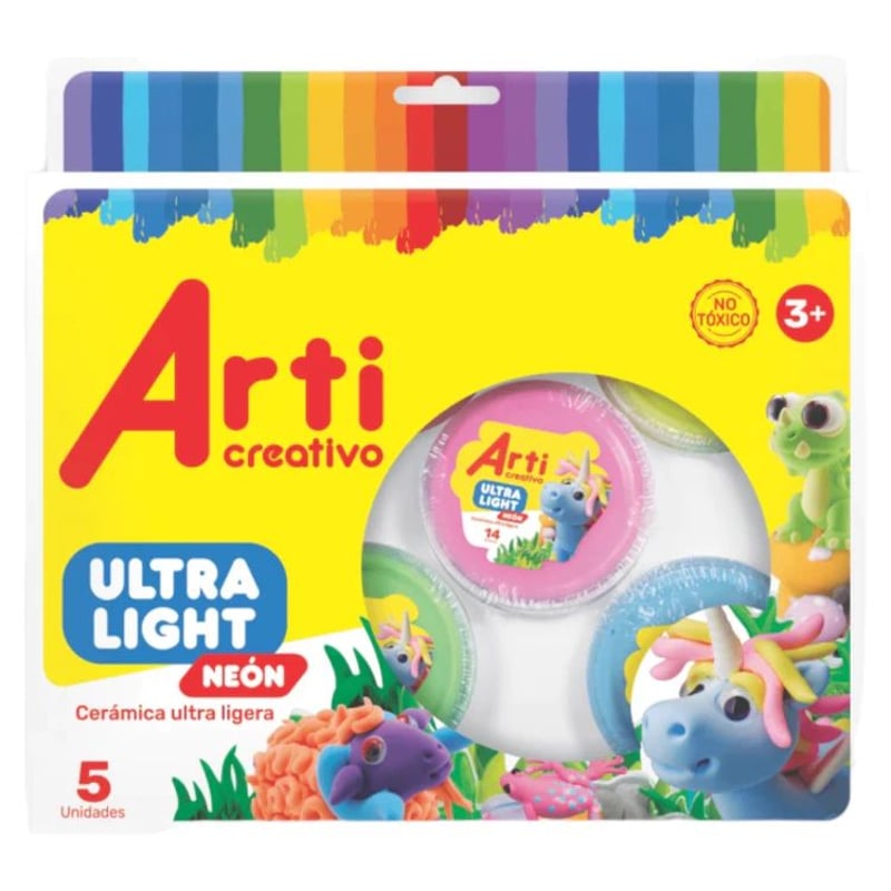 Caja x 5 - Cerámica Ultra Ligera Arti Creativo Color Neon GENERICO ...