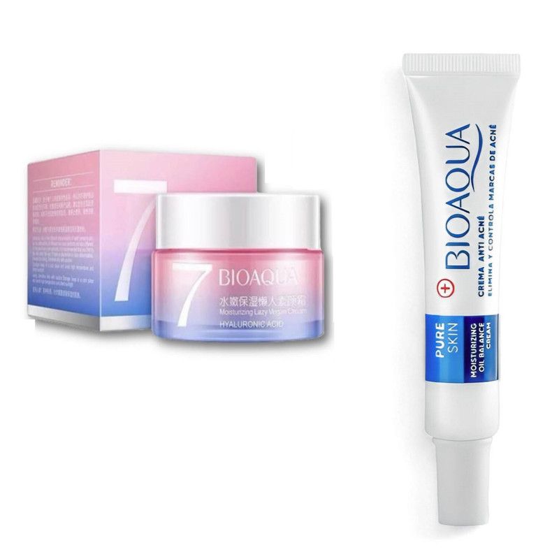 PACK CREMA HIDRATANTE V7 Y CREMA PURE SKIN ANTIACNÉ BIOAQUA BIOAQUA | falabella.com