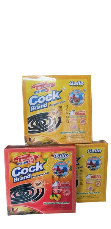REPELENTE ESPIRAL CONTRA MOSQUITOS Y ZANCUDOS X 3 CAJAS COCK BRAND ...