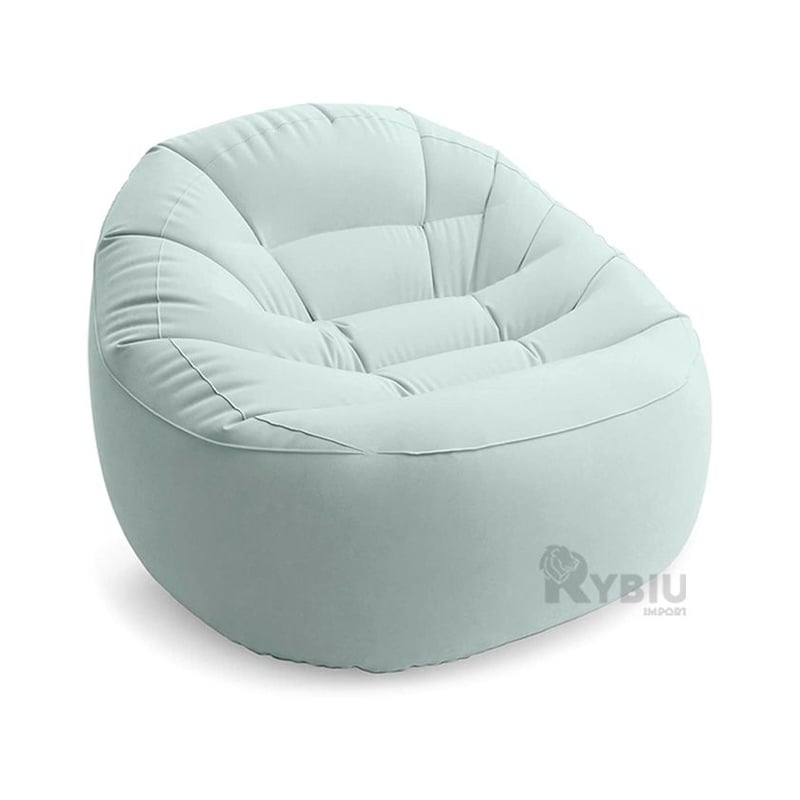 Sofa Puff con Forma Circular de Color Celeste GENERICO | falabella.com