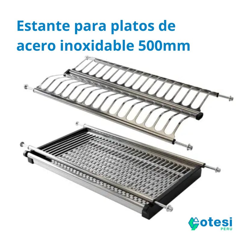 Escurridor de platos y tazas para muebles de cocina de 50 cm GENERICO ...