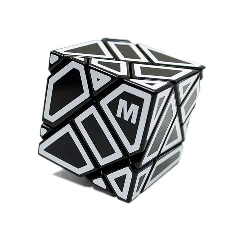 cubo 3x3 Ghost Fondo Negro Con Stickers Blancos NINJA GENERICO ...