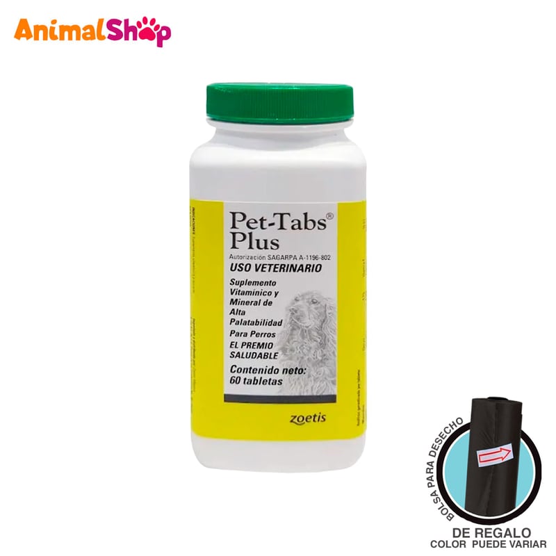 Pet-Tabs Plus Suplemento Vitaminico Para Perros X 60 Tab GENERICO ...