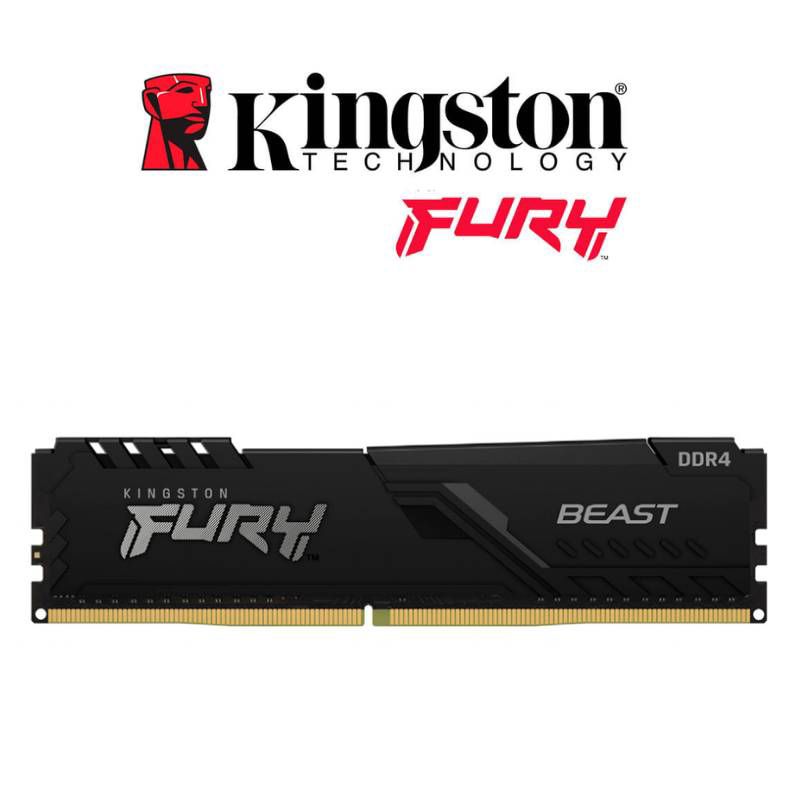 Memoria RAM Kingston Fury Beast 8GB DDR4-3200MHz KF432C16BB8 KINGSTON | falabella.com