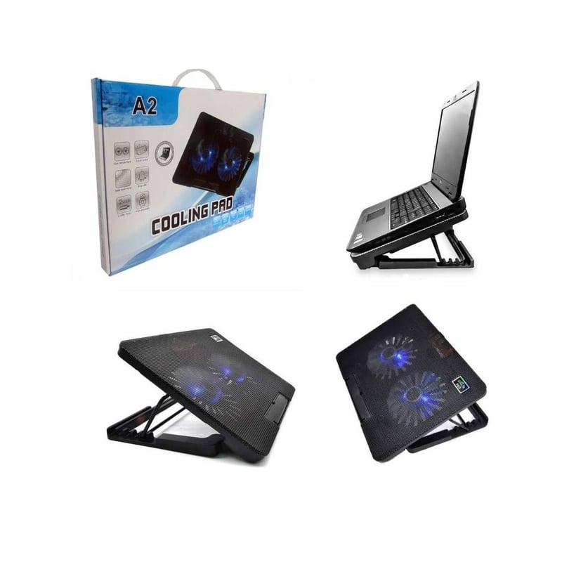 Cooler Base Plegable para Laptop 2 Ventiladores SEISA | falabella.com