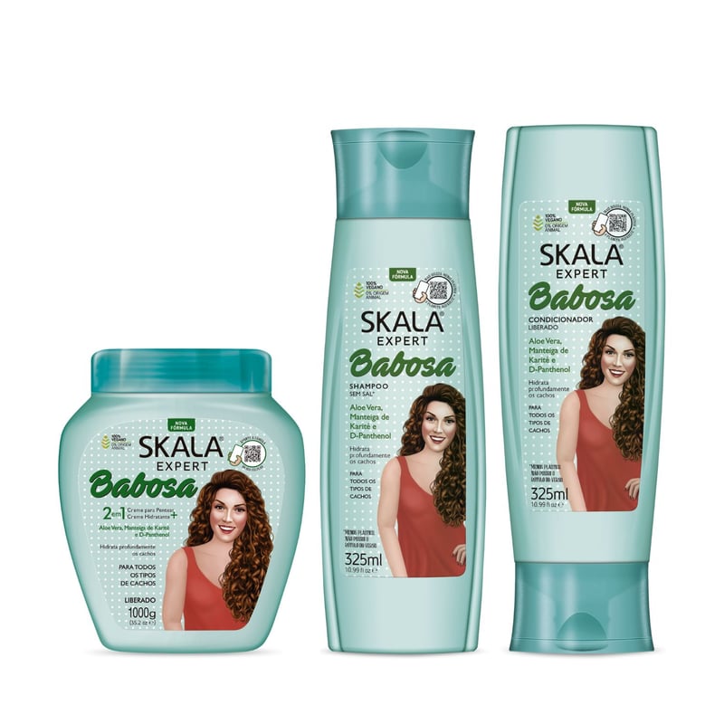 Crema Shampoo Acondicionador Babosa Aloe Vera Skala Expert 3 Uds Set ...