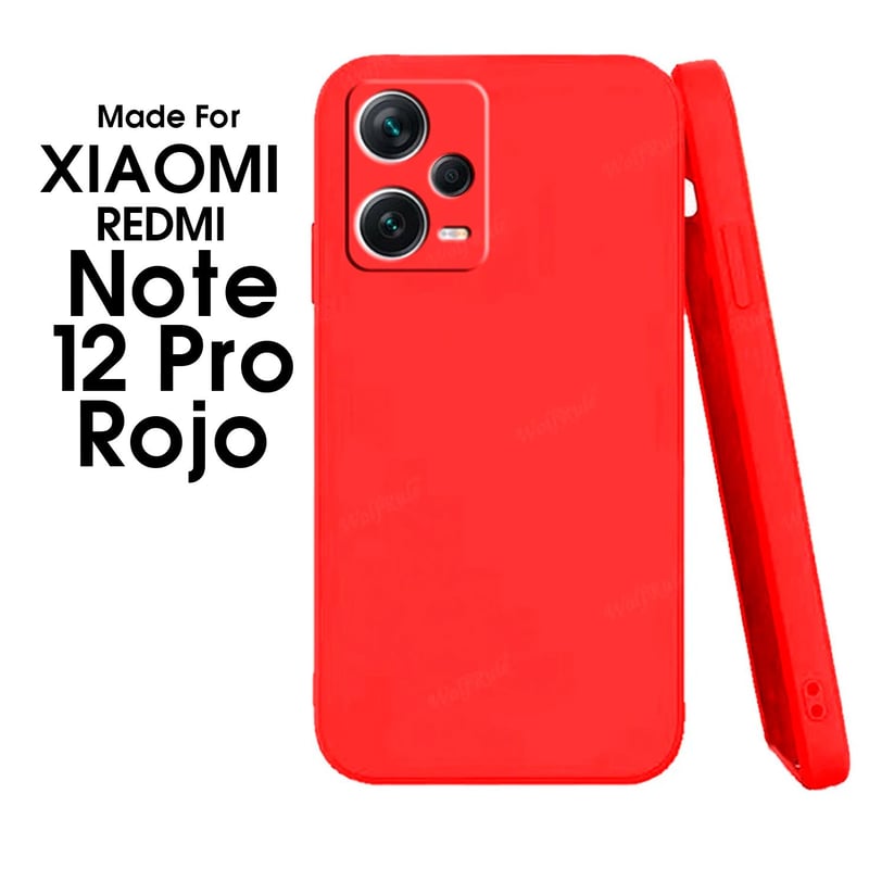 Silicone Case Para Redmi Note 12 Pro Rojo XIAOMI | falabella.com