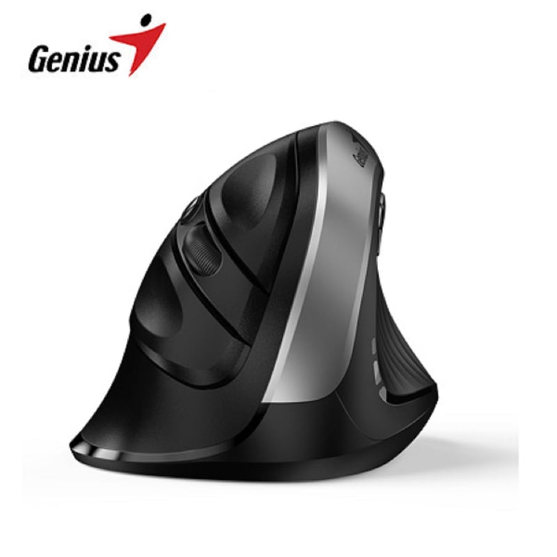 MOUSE GENIUS ERGO 8250S WIRELESS VERTICAL 6-BOT ERGONOMICO SILVER GREY ...