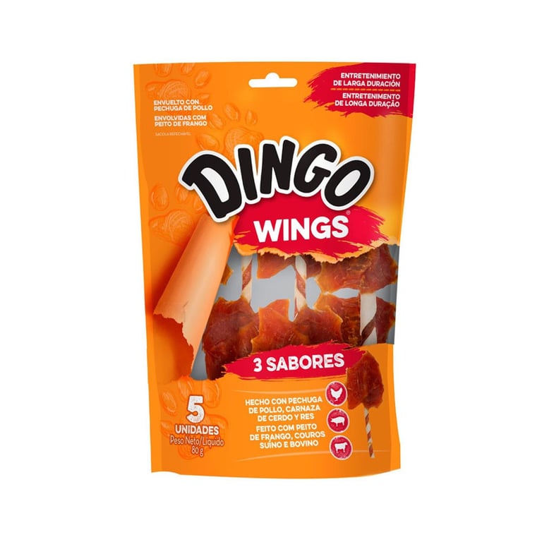 Snack Dingo Triple Flavor Wings Pack x5 und DINGO | falabella.com