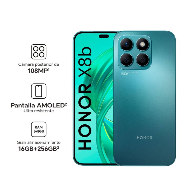 HONOR X8B 8GB RAM 256GB - Aquamarino HONOR | falabella.com