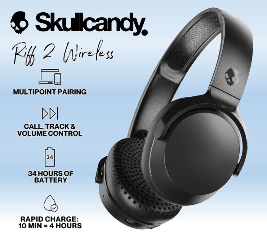Skullcandy Riff 2 Wireless Audifonos Bluetooth - No Hesh Evo SKULLCANDY ...