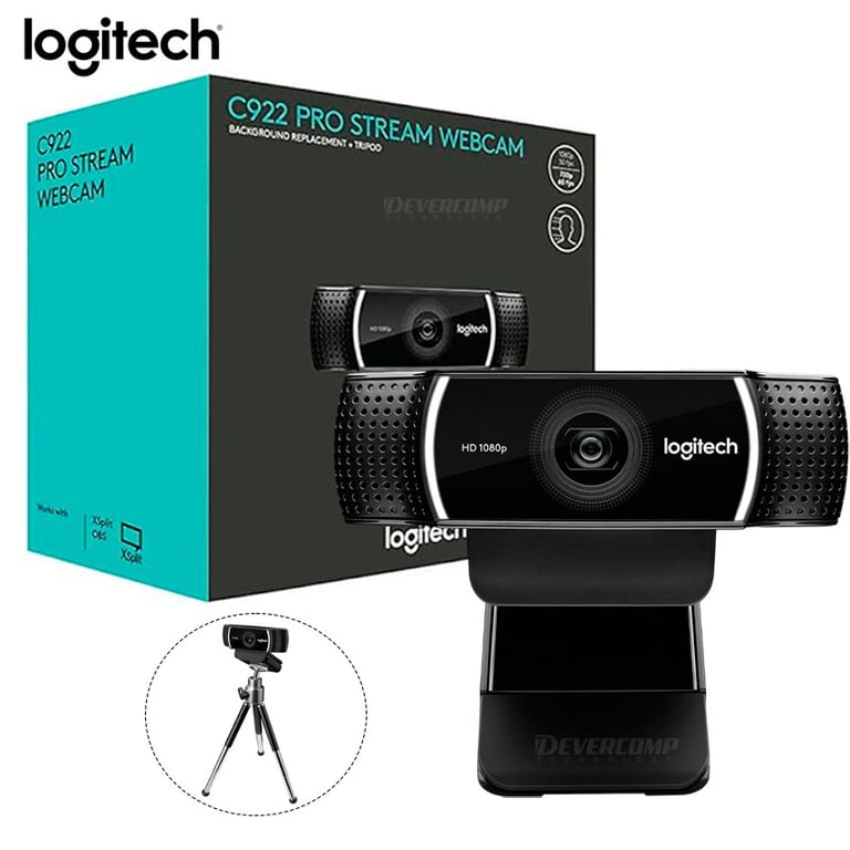 Camara Logitech C922 Pro Stream Full HD 1080P Black LOGITECH ...