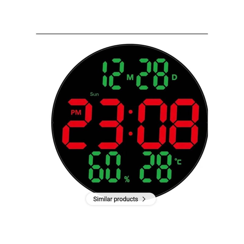 RELOJ DIGITAL LED CON TEMPERATURA AMBIENTE Y CONTROL REMOTO GENERICO | falabella.com