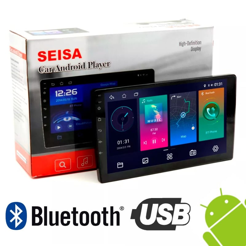 AutoRadio Android Pantalla Táctil Radio Bluetooth Carro Con Wifi HD SEISA | falabella.com