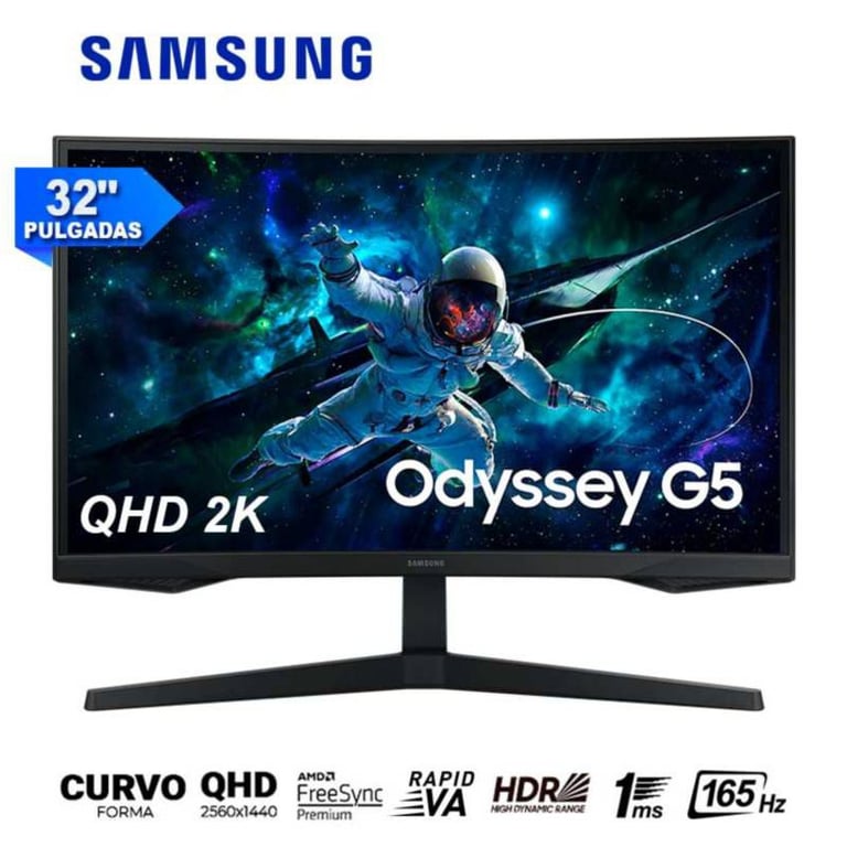 Monitor GAMING Curvo Samsung LS32CG552ELXPE 32 165Hz 1MS FreeSync ...