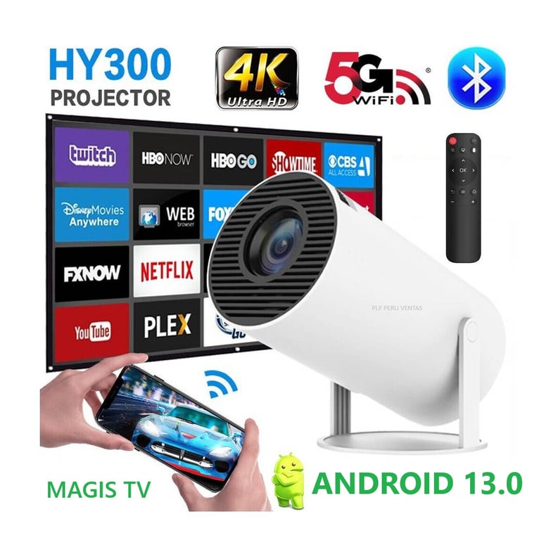Proyector Hy300 Pro Smart MagisTV Android13 2025 OEM | falabella.com