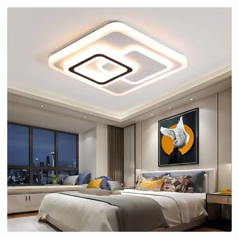 Lámpara Led Cuadrada de Techo con Control Remoto regulable GENERICO ...