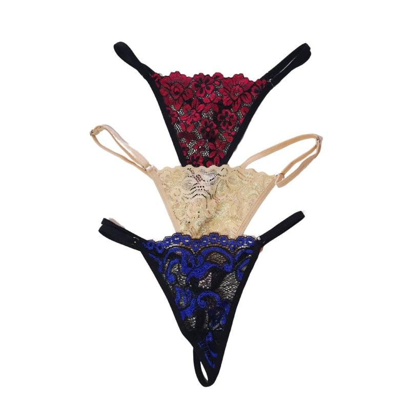 Pack De 3 Tangas Gio K Lencería Sexy Generico