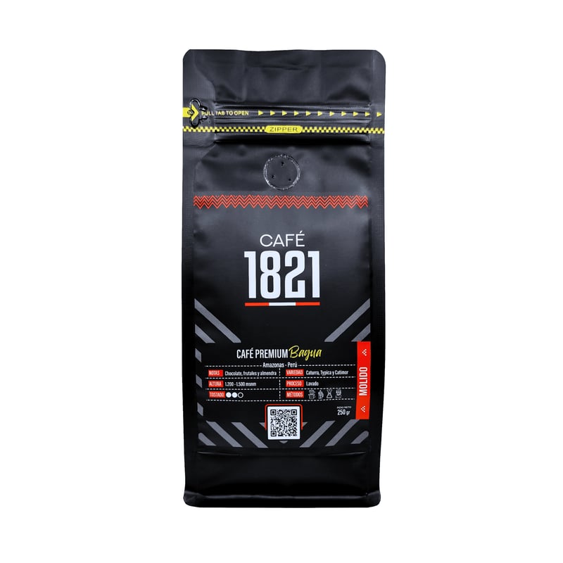 Café Molido Tostado Medio Amazonas Premium 250g CAFÉ 1821 EL CAFÉ DE ...