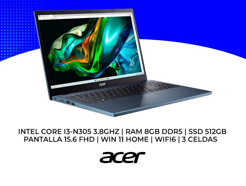 LAPTOP ACER ASPIRE 3 A315-510P-355X ( NX.KH1AL.005 ) HP | falabella.com