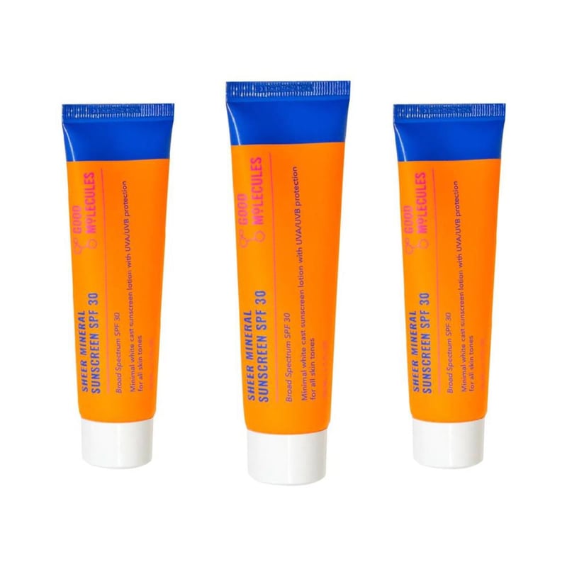 3 Sheer Mineral Sunscreen SPF 30 50ml - Good Molecules GOOD MOLECULES ...