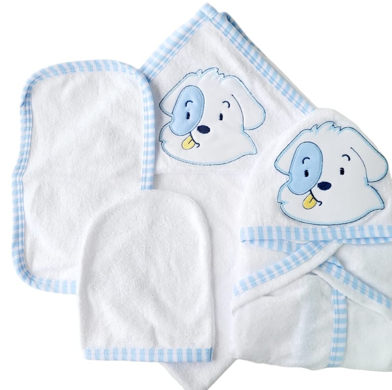 Toalla Bebé Set 4 pzas - Celeste | Sodimac Falabella