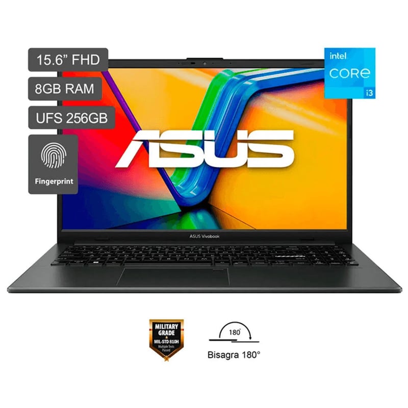 Laptop ASUS Intel Core i3 8GB RAM 256GB SSD Vivobook 156” E1504G ASUS ...