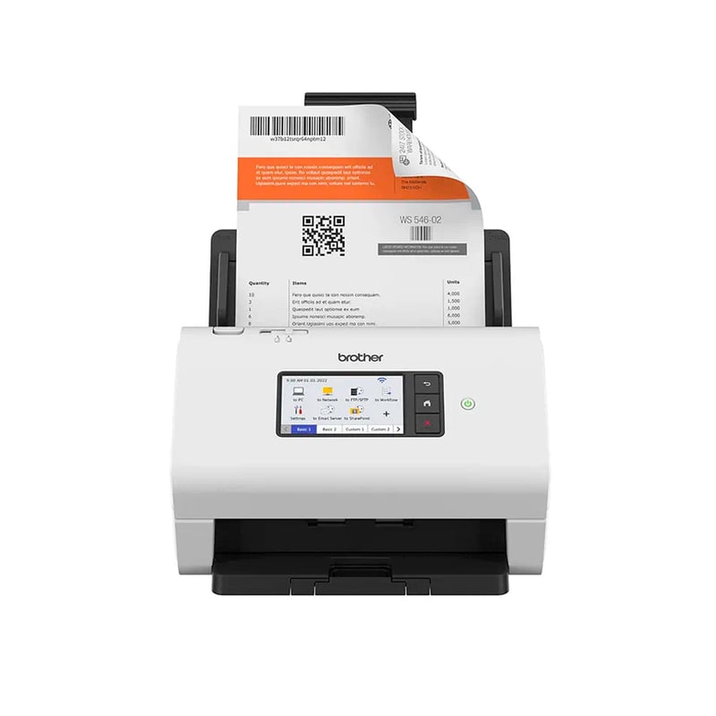 ESCANER INALAMBRICO BROTHER ADF DUAL BAND (2.4GHZ / 5GHZ) PN: ADS4900W ...