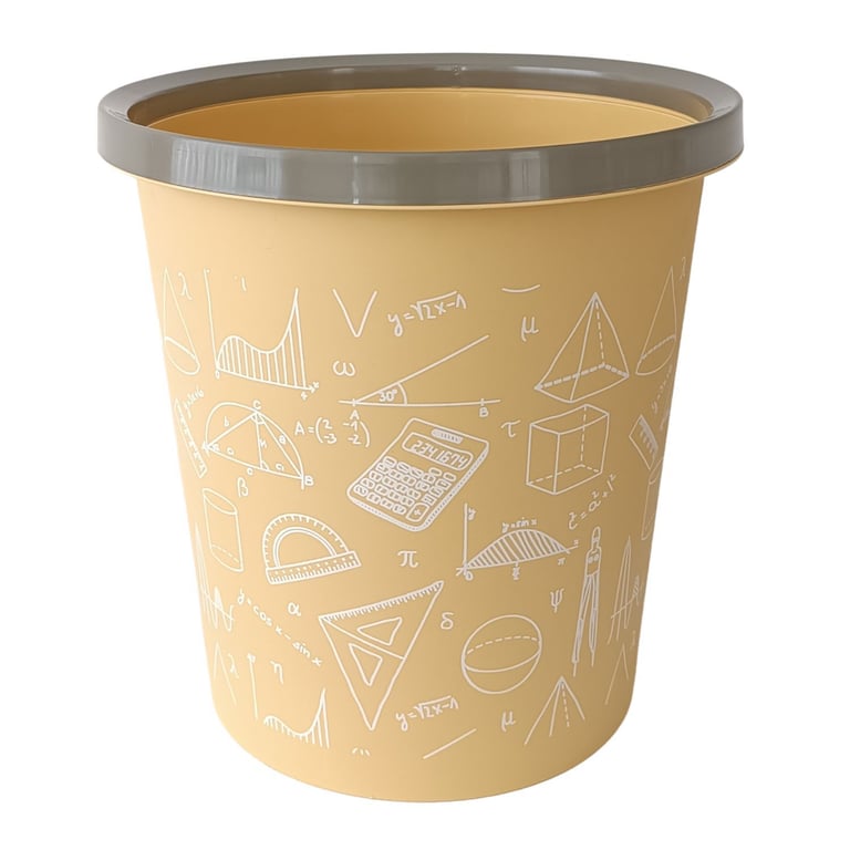 Papelera para Escritorio Tacho de Basura - Amarillo GENERICO ...