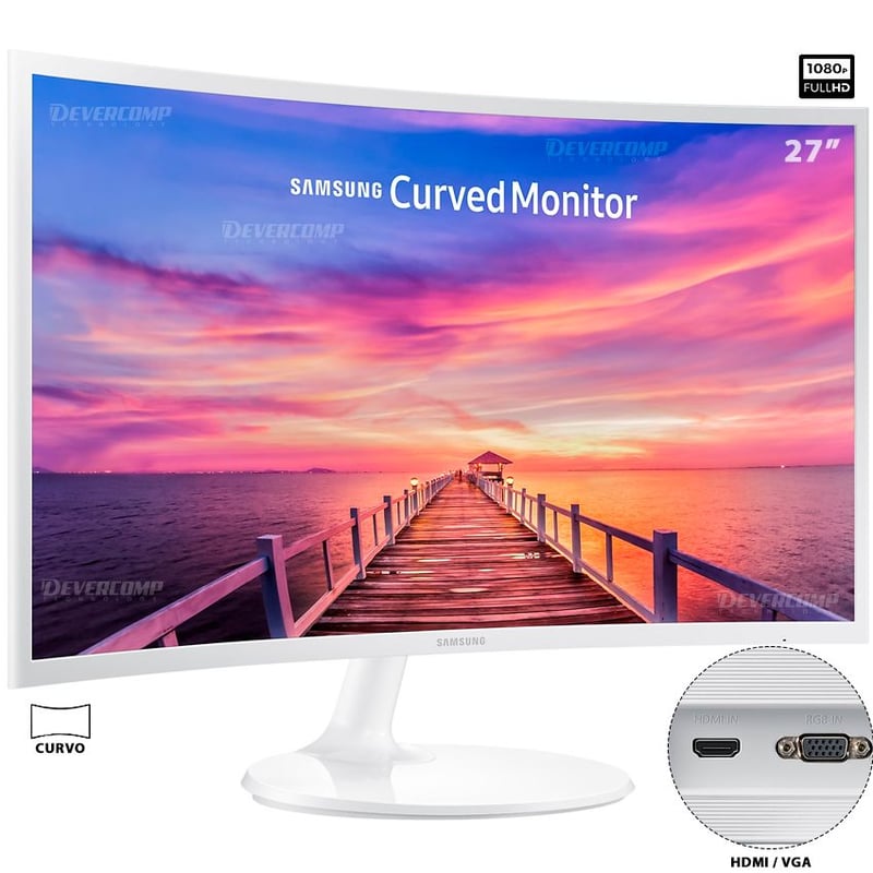 Monitor Samsung LC27F391FHNXZA 27 Curvo Full HD IPS SAMSUNG | falabella.com