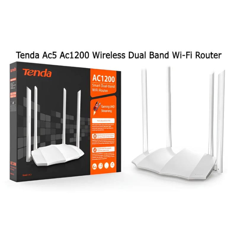 ROUTER WIFI 300MBPS INALAMBRICO TENDA 4 ANTENAS AC5 4 puertos LAN TENDA ...