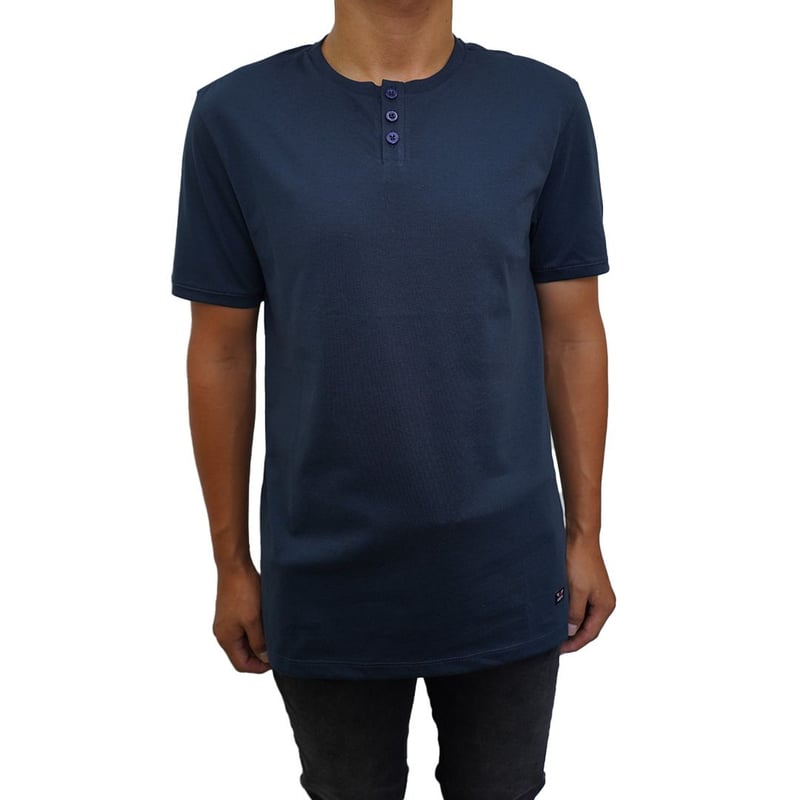POLO PARA HOMBRE ACERO HENLEY BOTONES JUSTO | falabella.com