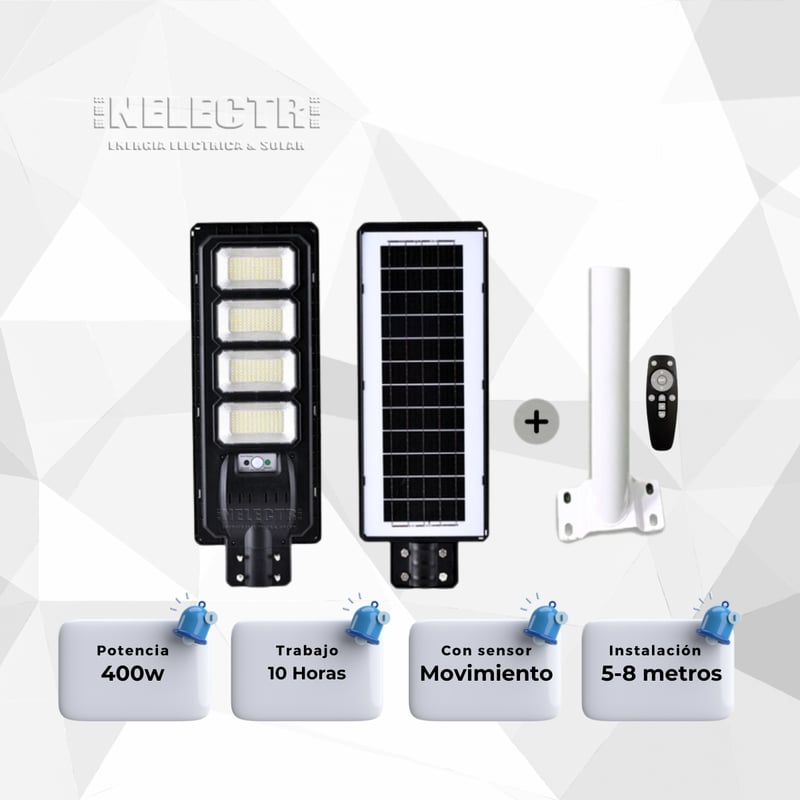 Pastoral Solar 400w con tubo soporte GENERICO | falabella.com