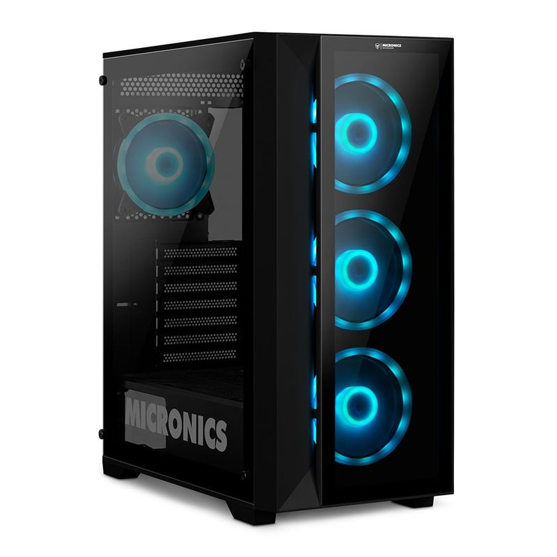 Case Gamer Micronics Warrior MIC CG803, USB 3.0, 4 Fan ARGB MICRONICS ...