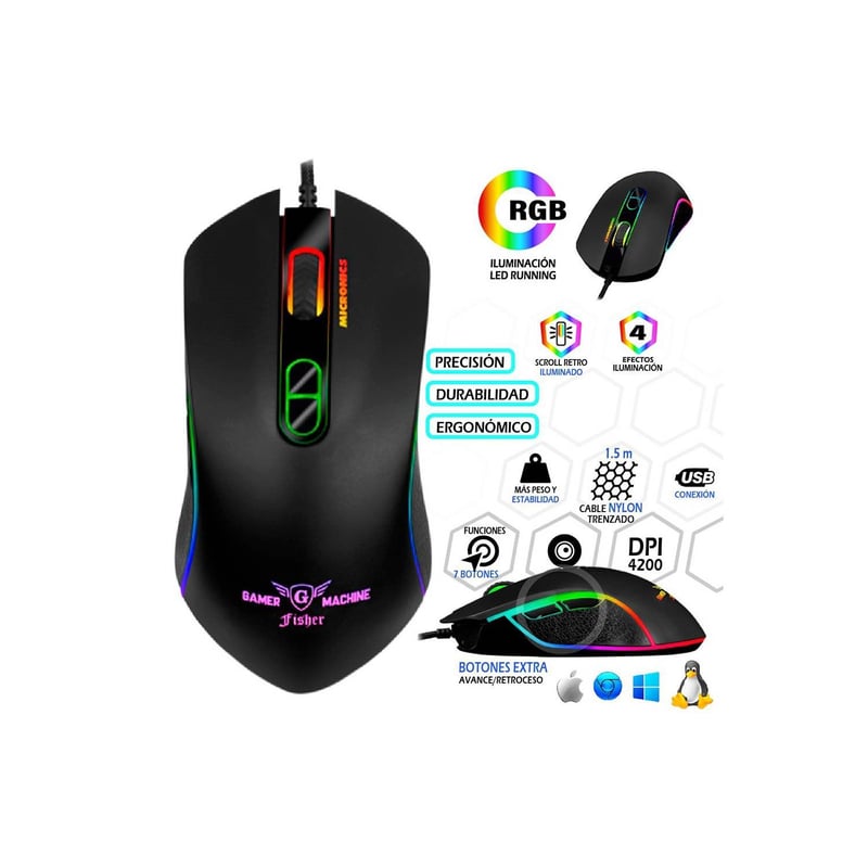 MOUSE MICRONICS FISHER MIC M810 GENERICO | falabella.com