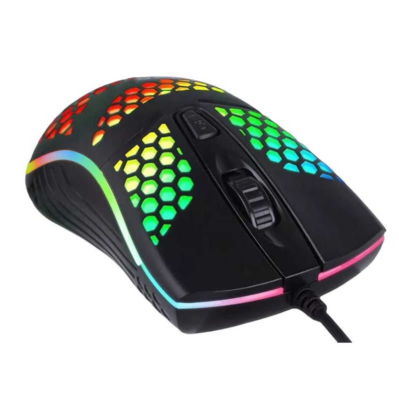 Mouse Gamer Patron Panal Abejas Honey-comb Usb 3000dpi Led Rgb GENERICO ...