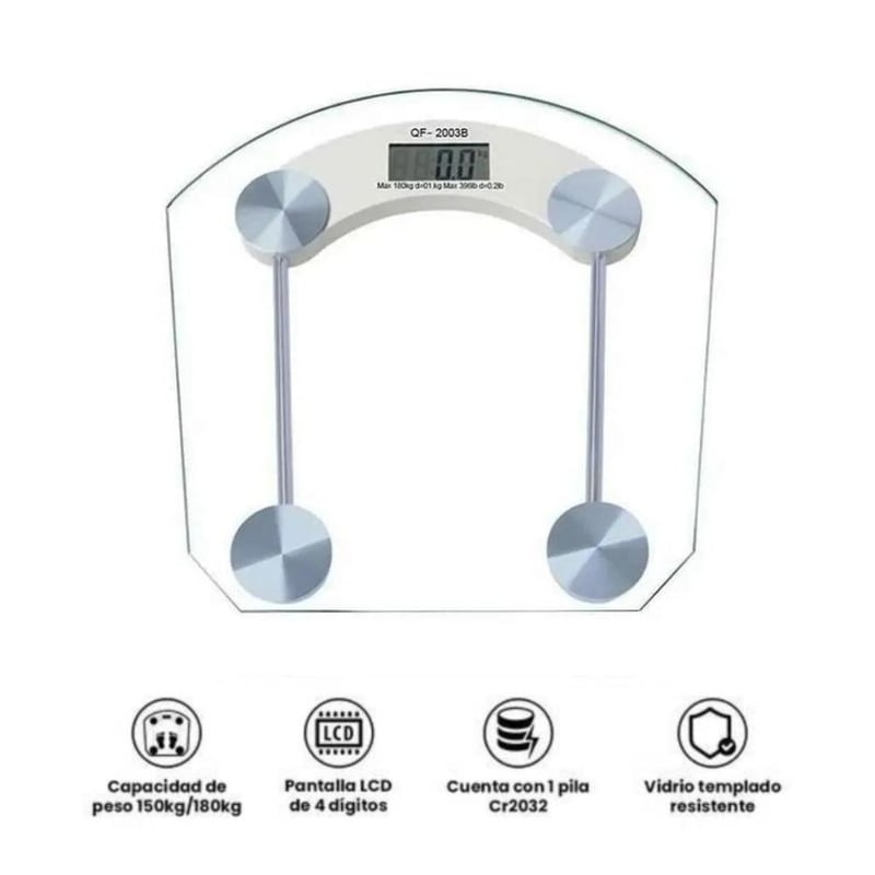 Balanza Digital Personal Scale de Vidrio Templado GENERICO | falabella.com