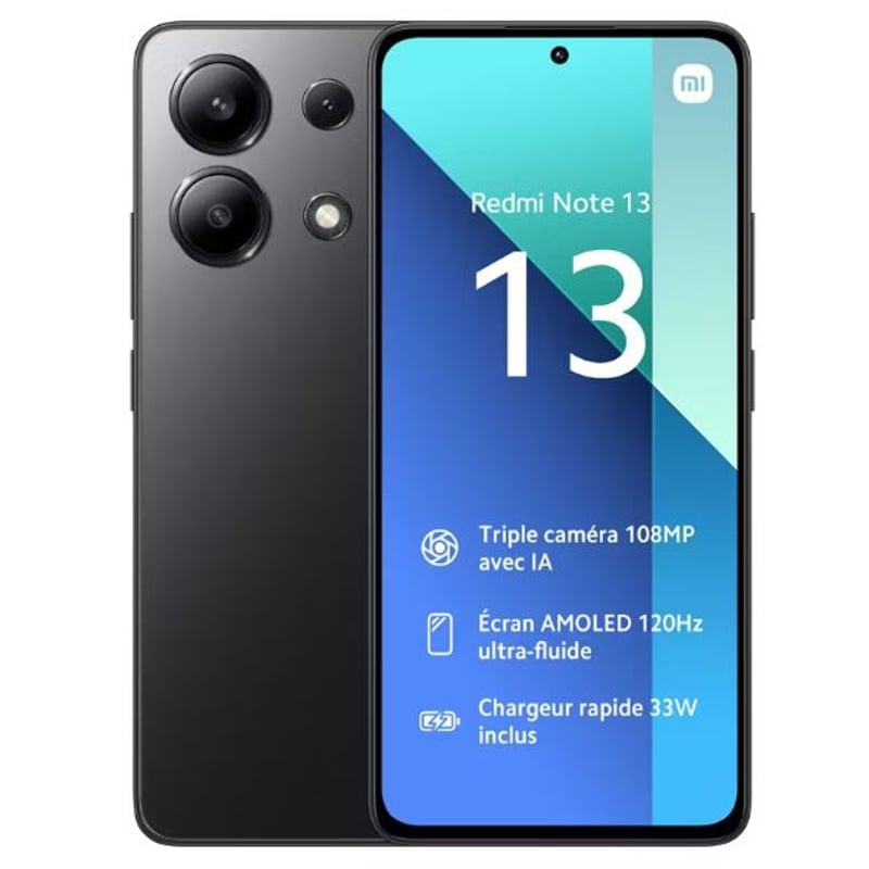 Xiaomi Redmi Note 13 8GB 256GB - Negro 23129RA5FL XIAOMI | falabella.com