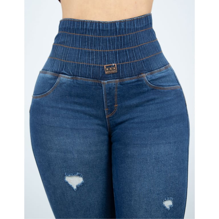 Pantalón Jeans Faja Alta Mujer Anny BENCUS JEANS | falabella.com