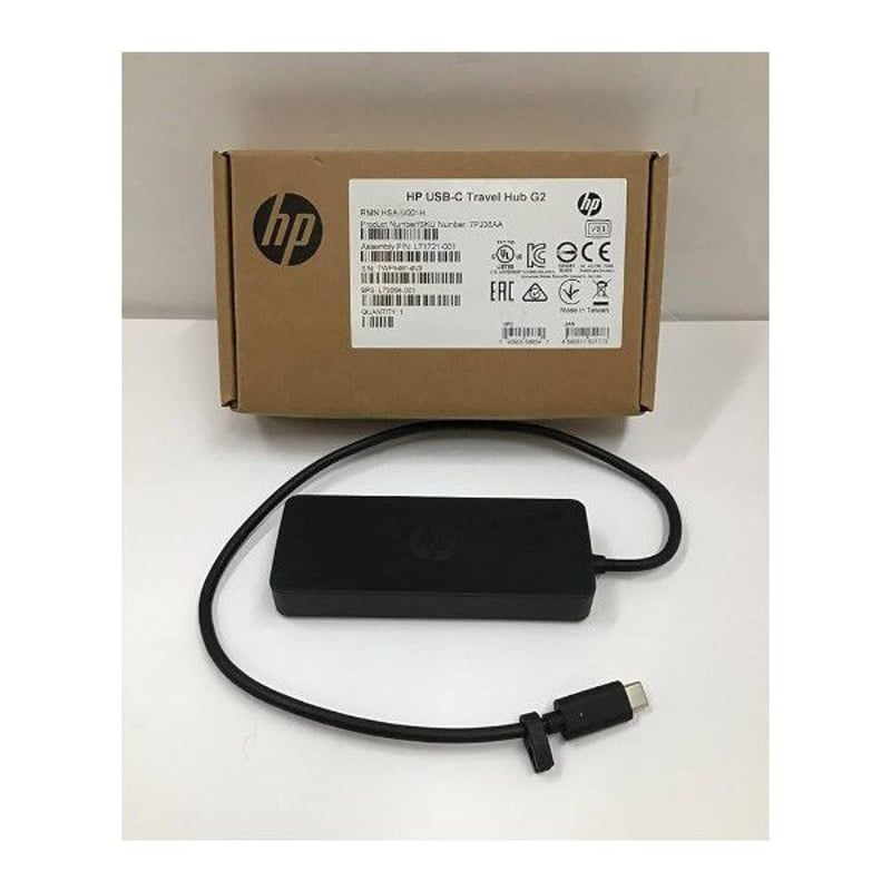 HP USB-C Travel Docking G2 Negro HSA-U001H 7PJ38AA HP | falabella.com
