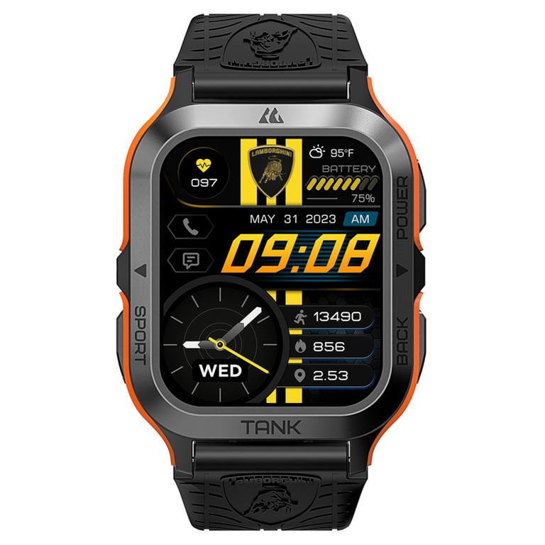 Smartwatch Lamborghini Aventador Q4 Negro LAMBORGHINI | falabella.com